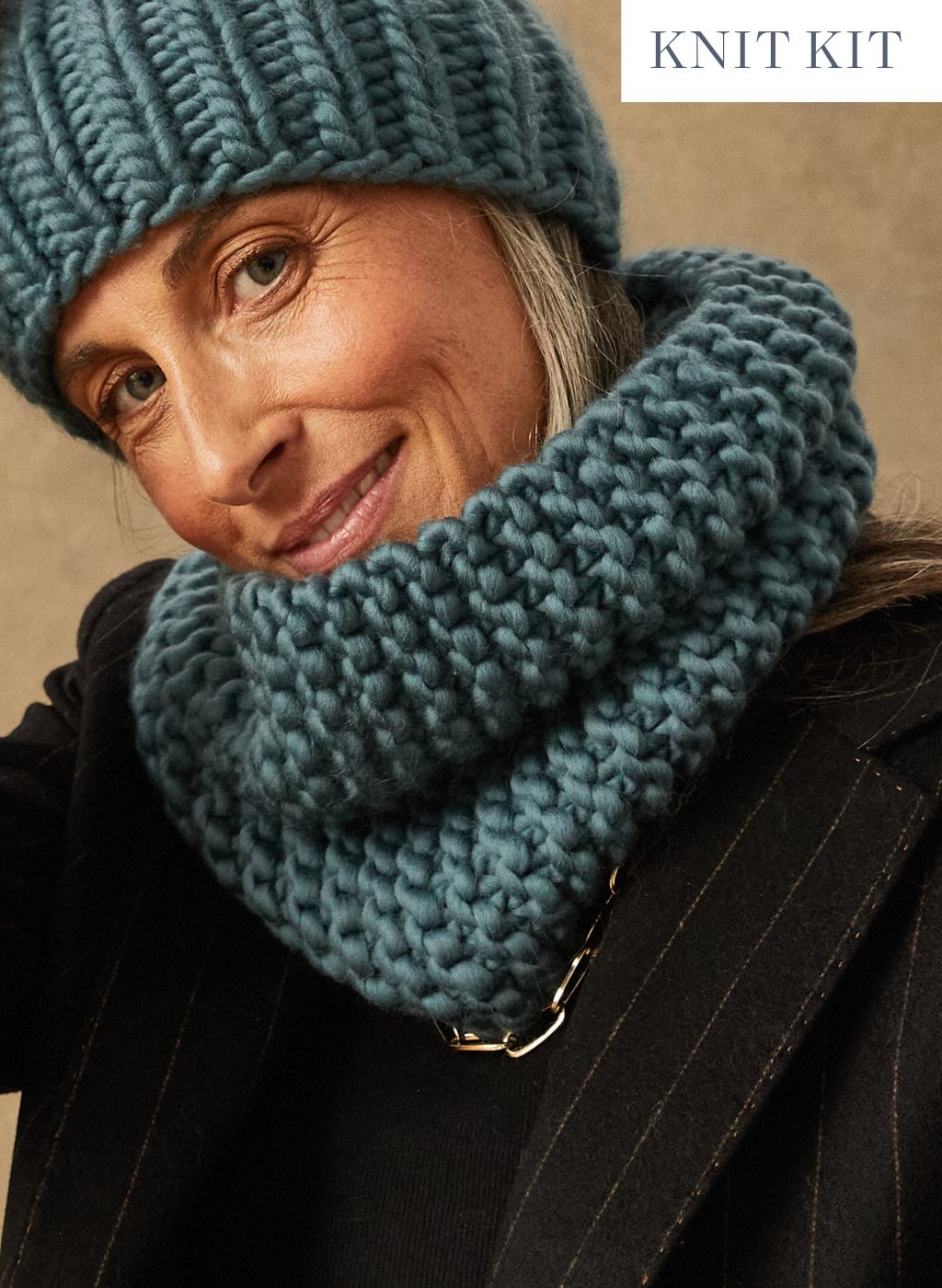 Knit Kit: Learn To Knit - Beginner Level (Headband or Cowl Option ...